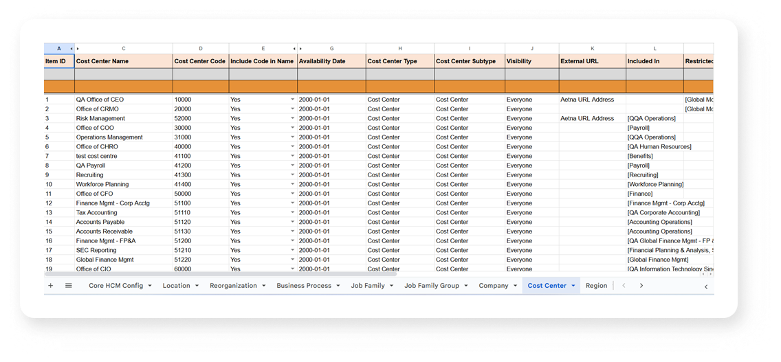 Workbook Generation – ConfigBot for Workday